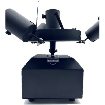 4 Head ground rotate cold fountain fireworks machine – Glitterfire